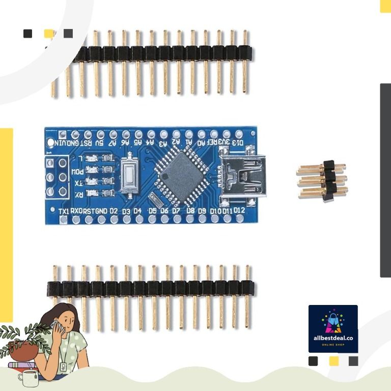 ~instock~ ELEGOO for Arduino Nano V3.0, Nano Board CH340/ATmega328P ...