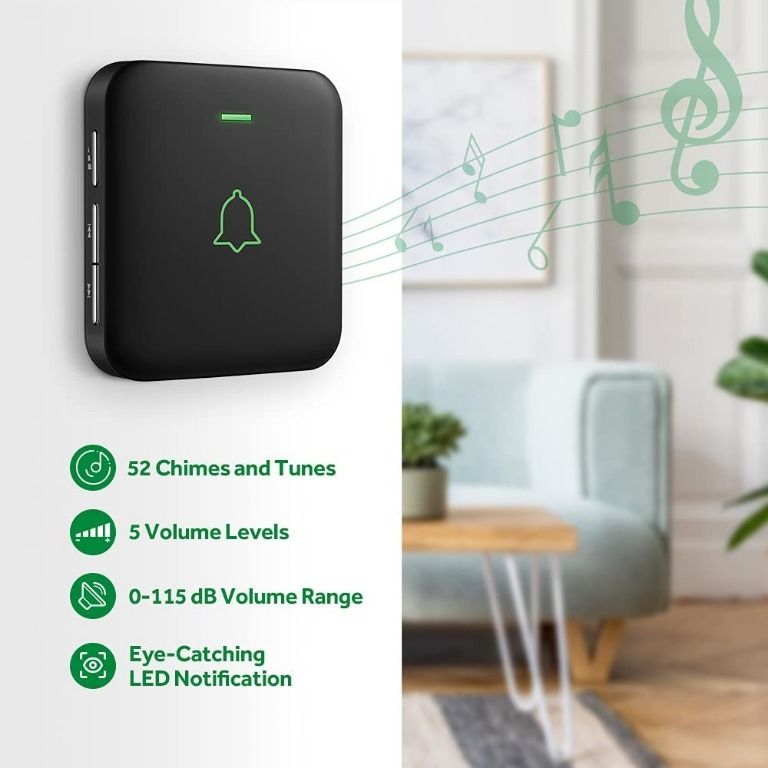 ~instock~ Wireless Door Bell, AVANTEK Waterproof Battery Operated ...