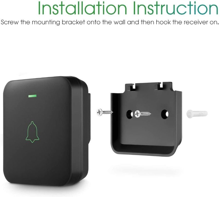 ~instock~ Wireless Door Bell, AVANTEK Waterproof Battery Operated ...