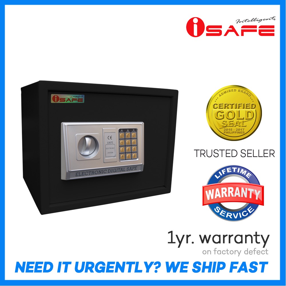 iSafe SF-30BLK Large Size Mountable Safety Vault / Personal Storage Box ...