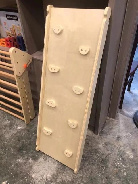 JUMBO Pikler Triangle Playground with Double-Sided Ramp, Babies & Kids ...