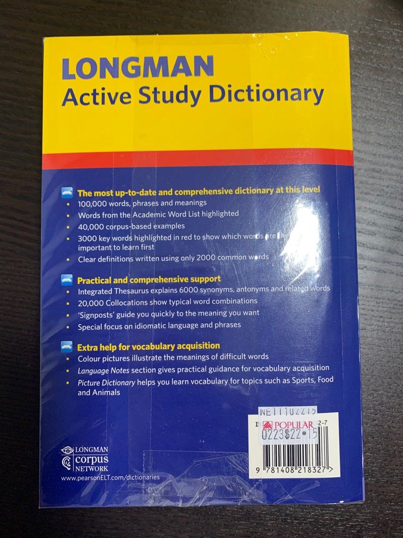 Longman Active Study Dictionary 5th Edition, Hobbies & Toys, Books ...