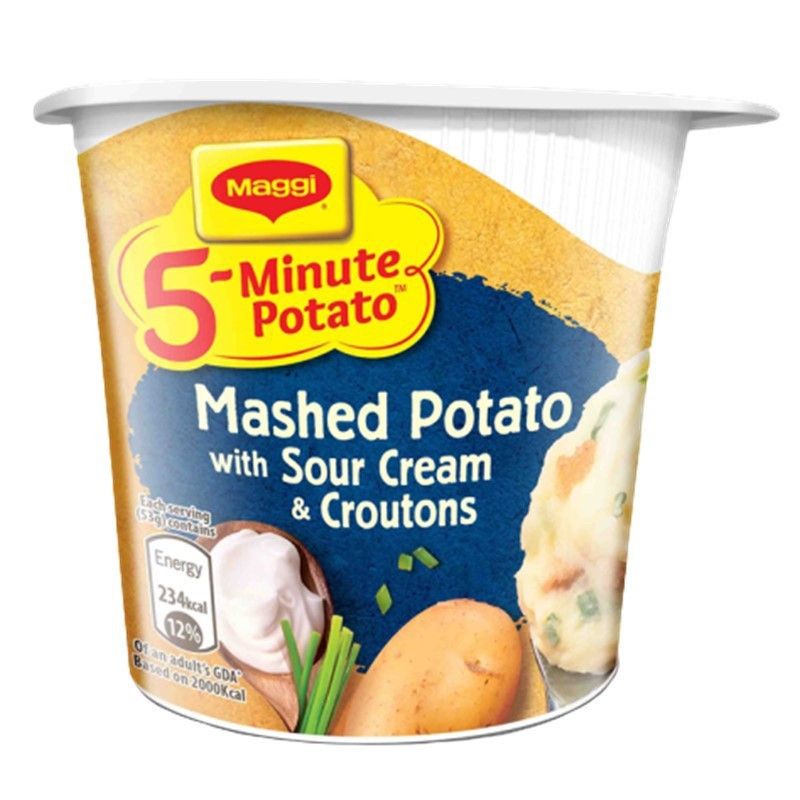 MAGGI 5-Minute Mashed Potato instant food assorted flavoured mash ...