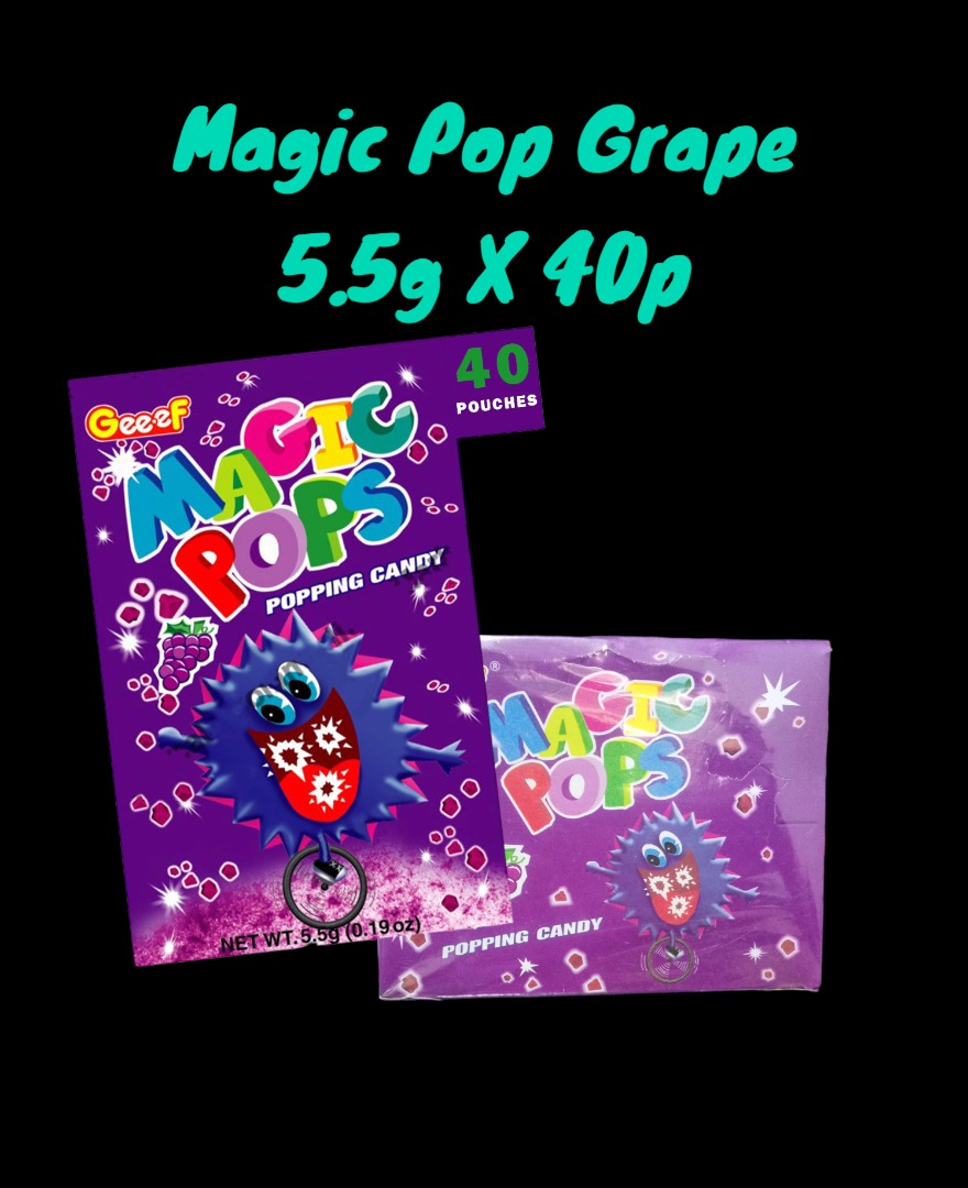 MAGIC POP CANDY GRAPE (PARTY PACK), Food & Drinks, Other Food & Drinks ...
