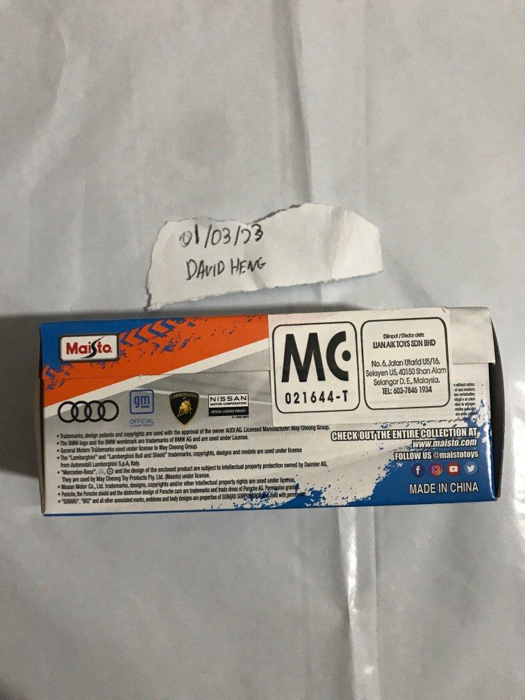 Maisto Lamborghini Terzo Millennio 1/64 Fresh Metal 100 Collection ...