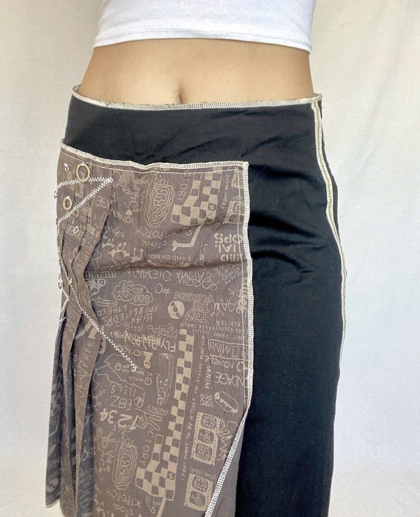 Marc le moses patchwork asymmetrical subversive skirt, Women's Fashion ...