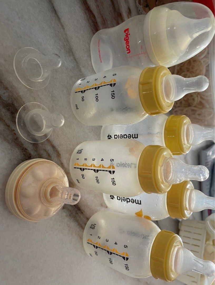 Medela milk bottles S teats 1 anti colic nipple, Babies & Kids, Nursing & Feeding, Breastfeeding ...