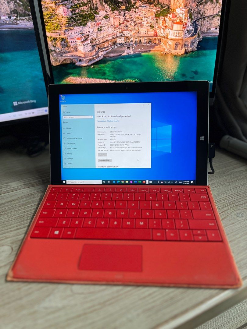 Microsoft Surface 3 Tablet with keyboard, genuine cover and pen ...