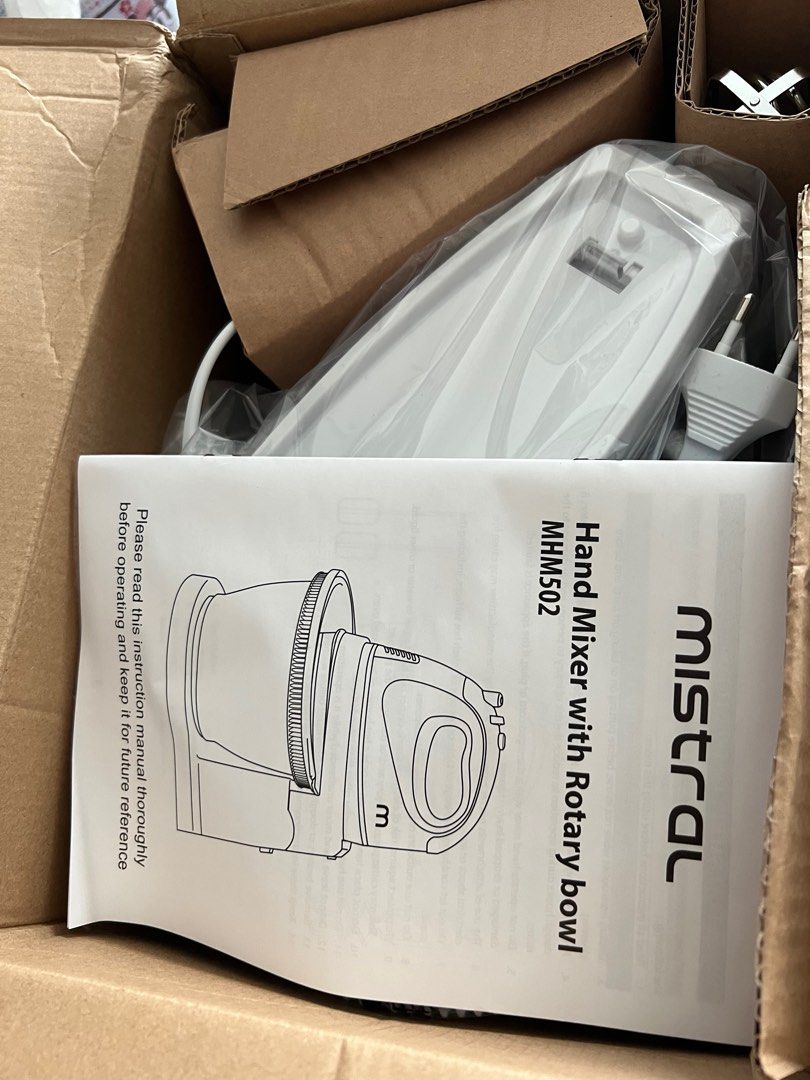 Mistral hand mixer with Rotary bowl, TV & Home Appliances, Kitchen ...
