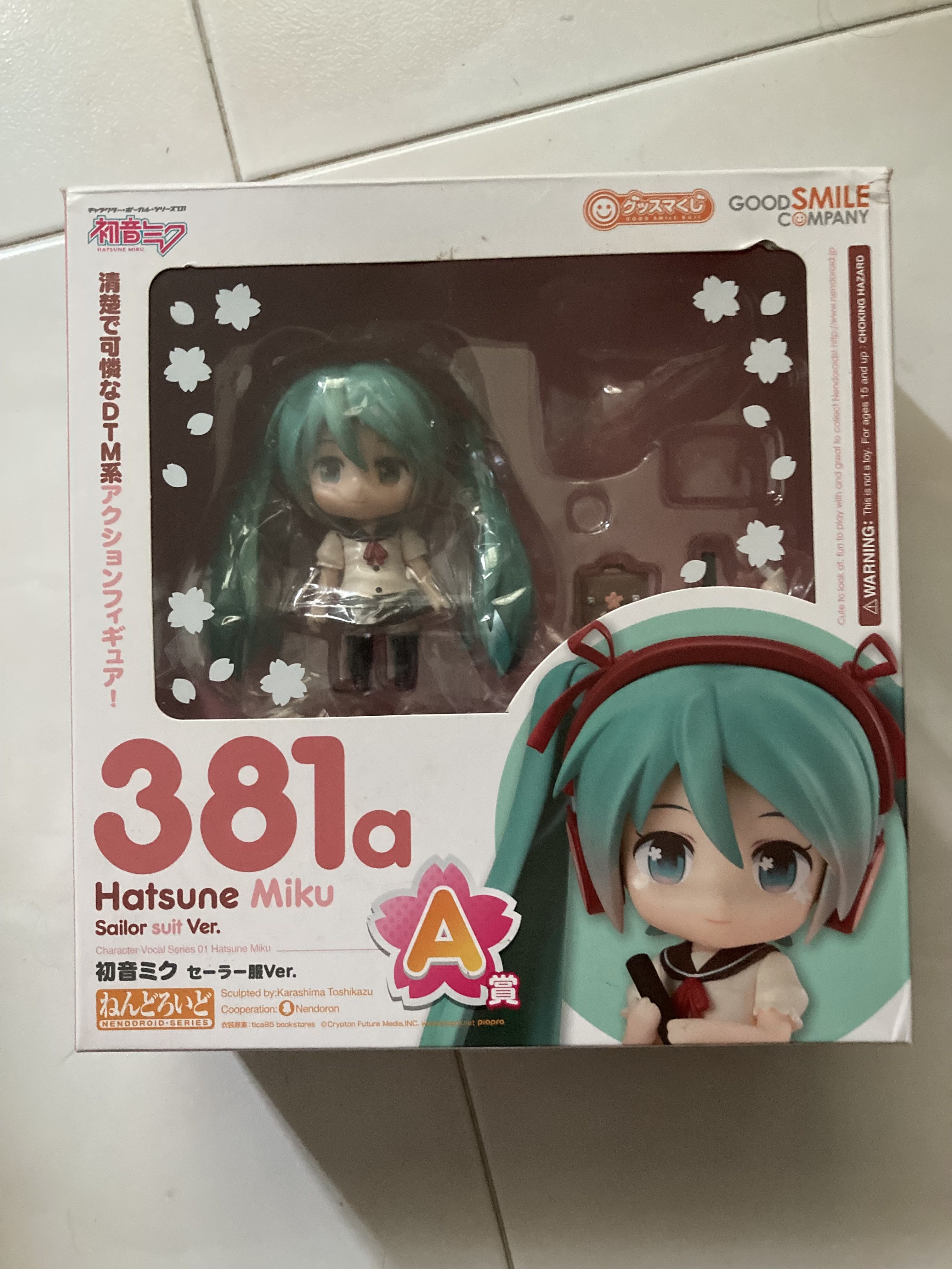 Nendoroid 381a Hatsune Miku sailor kuji prize, Hobbies & Toys ...