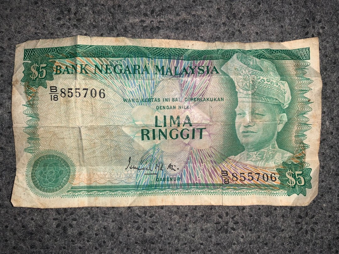 Old Note - RM5, Hobbies & Toys, Collectibles & Memorabilia, Currency on ...