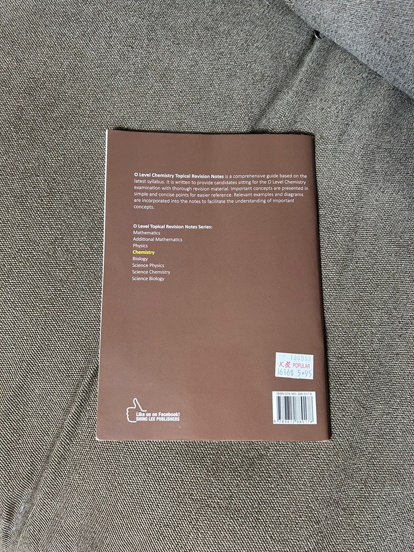 olvl chemistry topical revision notes, Hobbies & Toys, Books ...