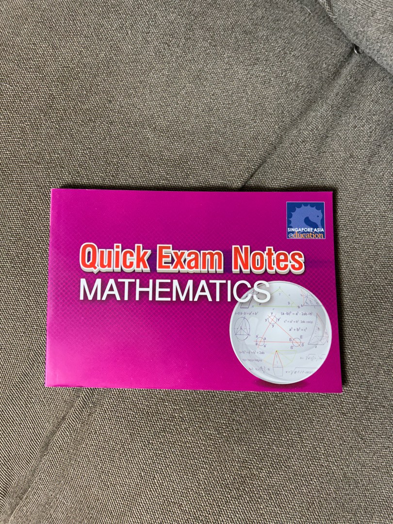 olvl mathematics quick exam notes, Hobbies & Toys, Books & Magazines ...