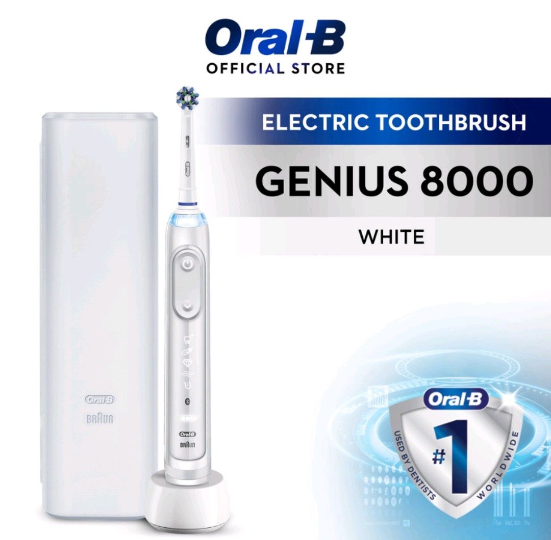 Oralb Genius 8000 (white), Beauty & Personal Care, Oral Care on Carousell