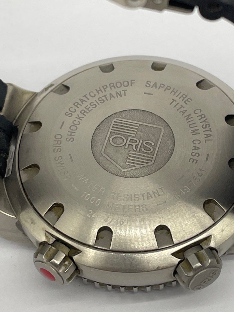 Oris TT1 Automatic 44mm Divers Titanium Watch 649.7541, Luxury, Watches ...