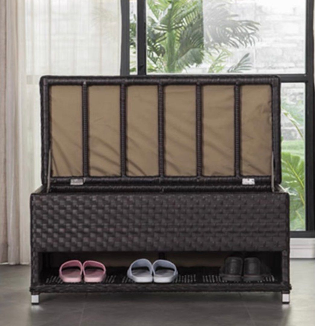 Customise Outdoor Dining Bench Shoe Shelf Rack Bench Poolside Balcony ...