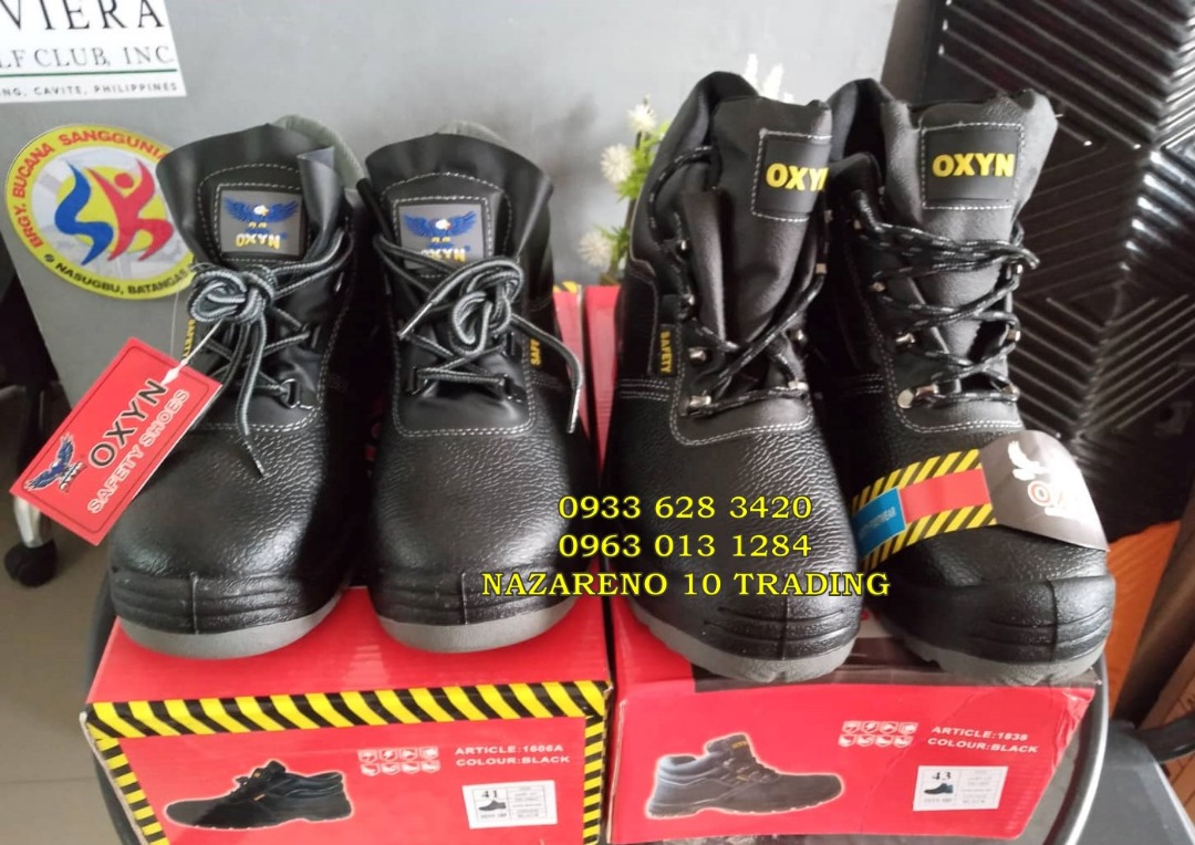 Oxyn Safety Shoes Hi Cut, Men's Fashion, Footwear, Boots on Carousell