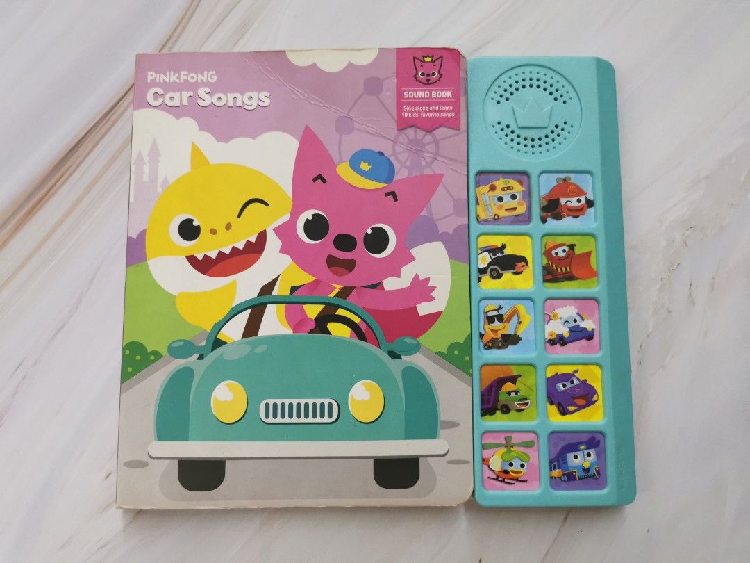 PinkFong Car Songs Sound Book, Hobbies & Toys, Books & Magazines ...