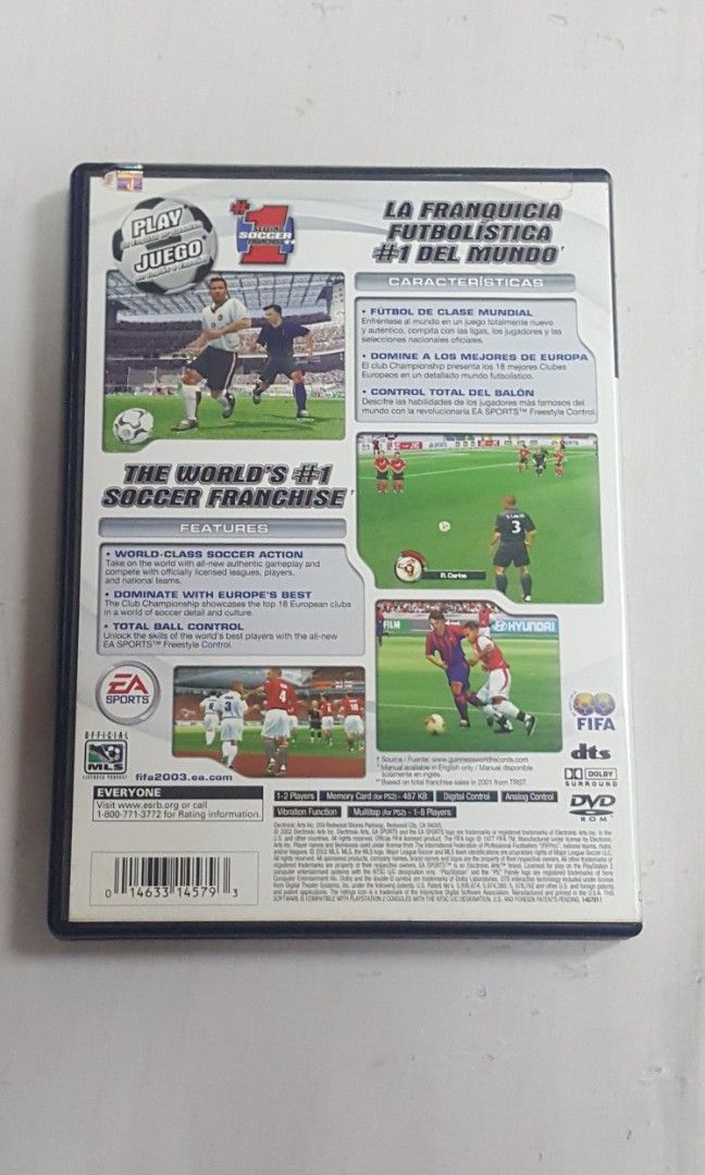 PlayStation 2 PS2 FIFA Soccer 2003, Video Gaming, Video Games ...
