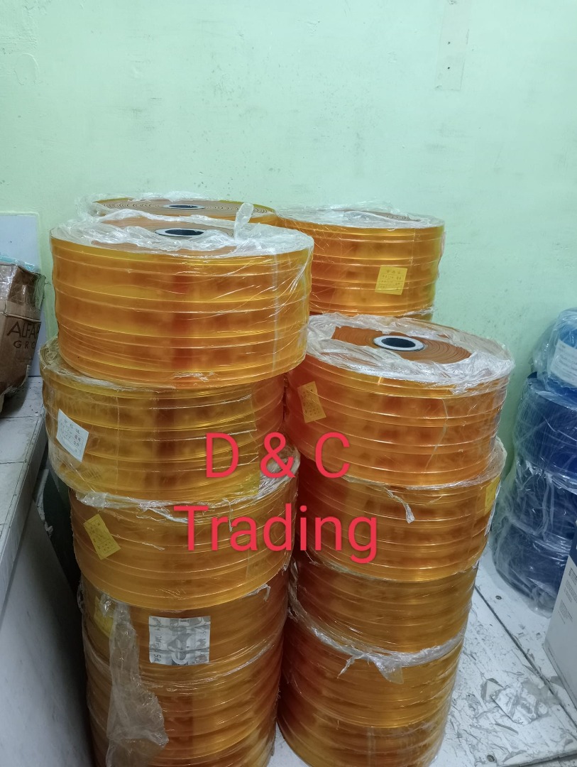 Pvc Plastic Curtain yellow Ribbed Anti insect 2mm thick x 18.5cm width ...