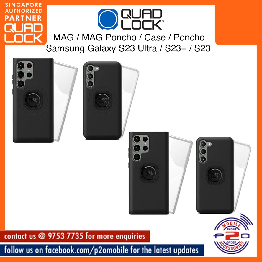 Quad Lock MAG Case / MAG Poncho / Case / Poncho for Samsung Galaxy S23 Ultra / Galaxy S23 ...