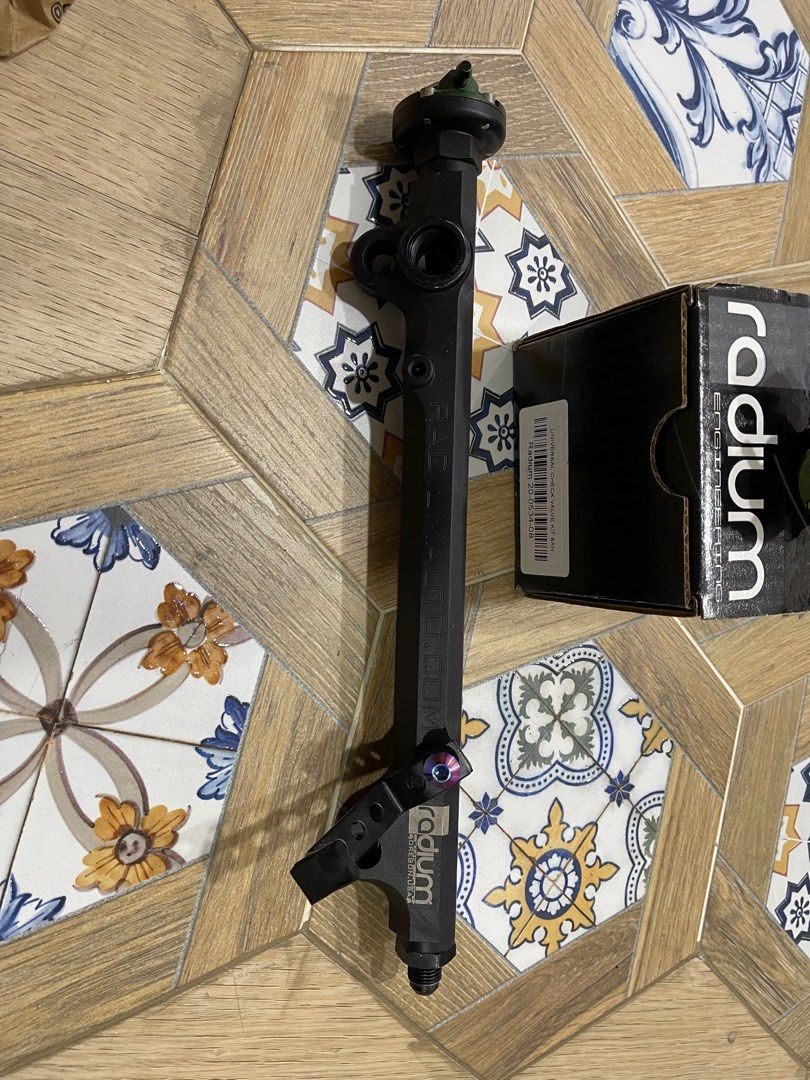 Radium fuel rail and fuel pulse damper for Mitsubishi Evo X, Car ...