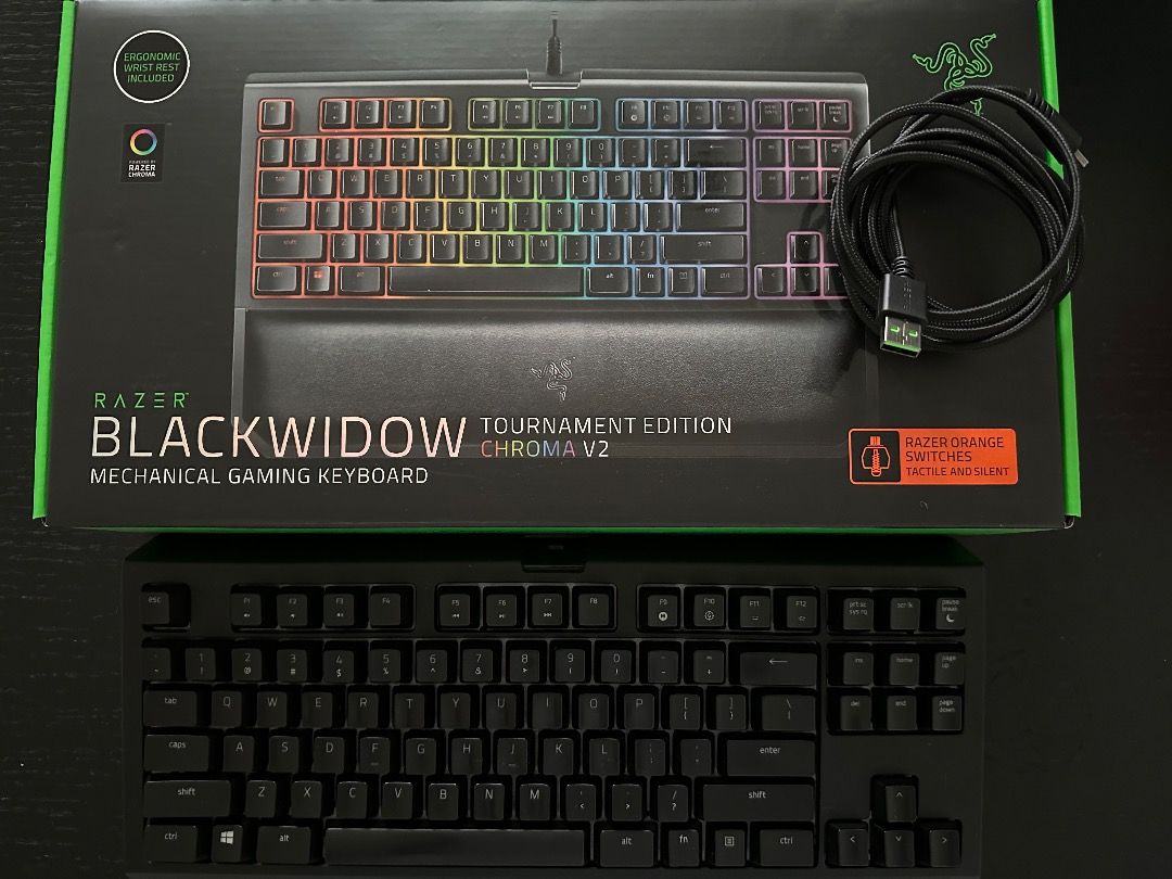 Razer Blackwidow v2 Chroma Tournament Edition, Computers & Tech, Parts ...