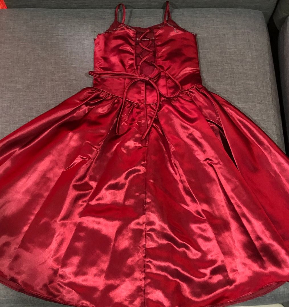 Red Gown for Flower Girl on Carousell