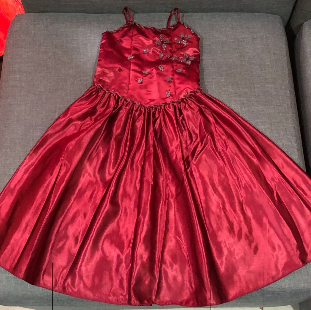 Red Gown for Flower Girl on Carousell