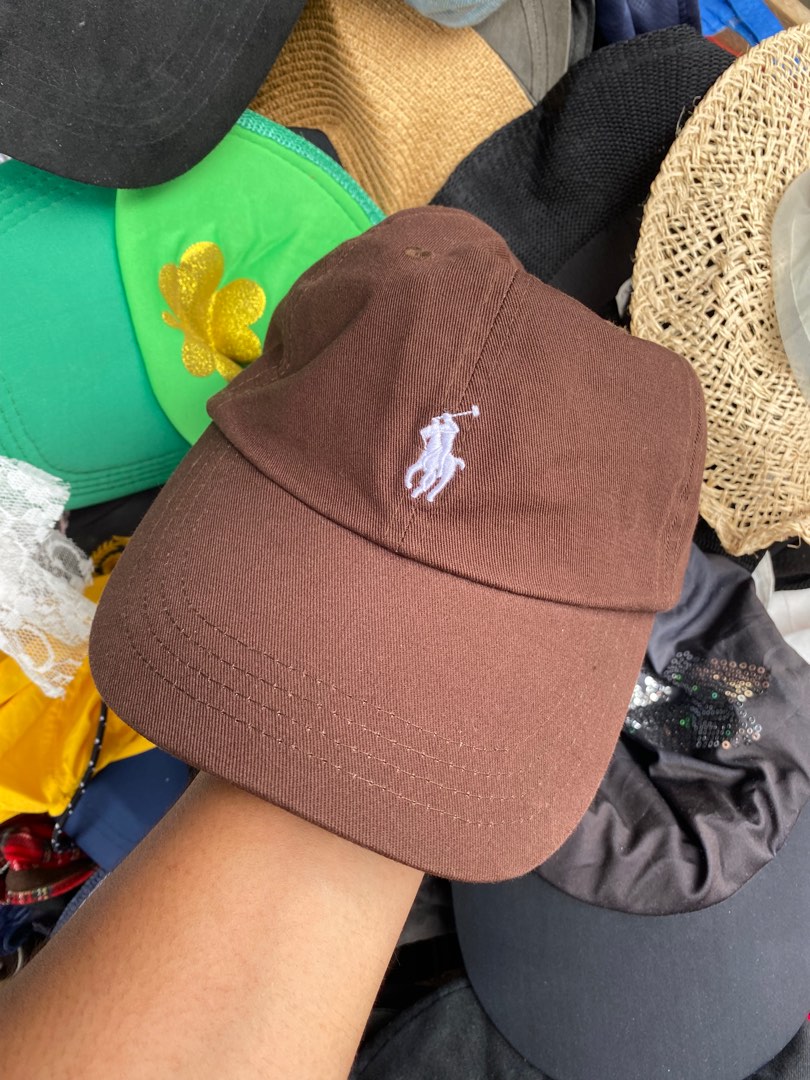 RL dad hat brown, Men's Fashion, Watches & Accessories, Caps & Hats on ...