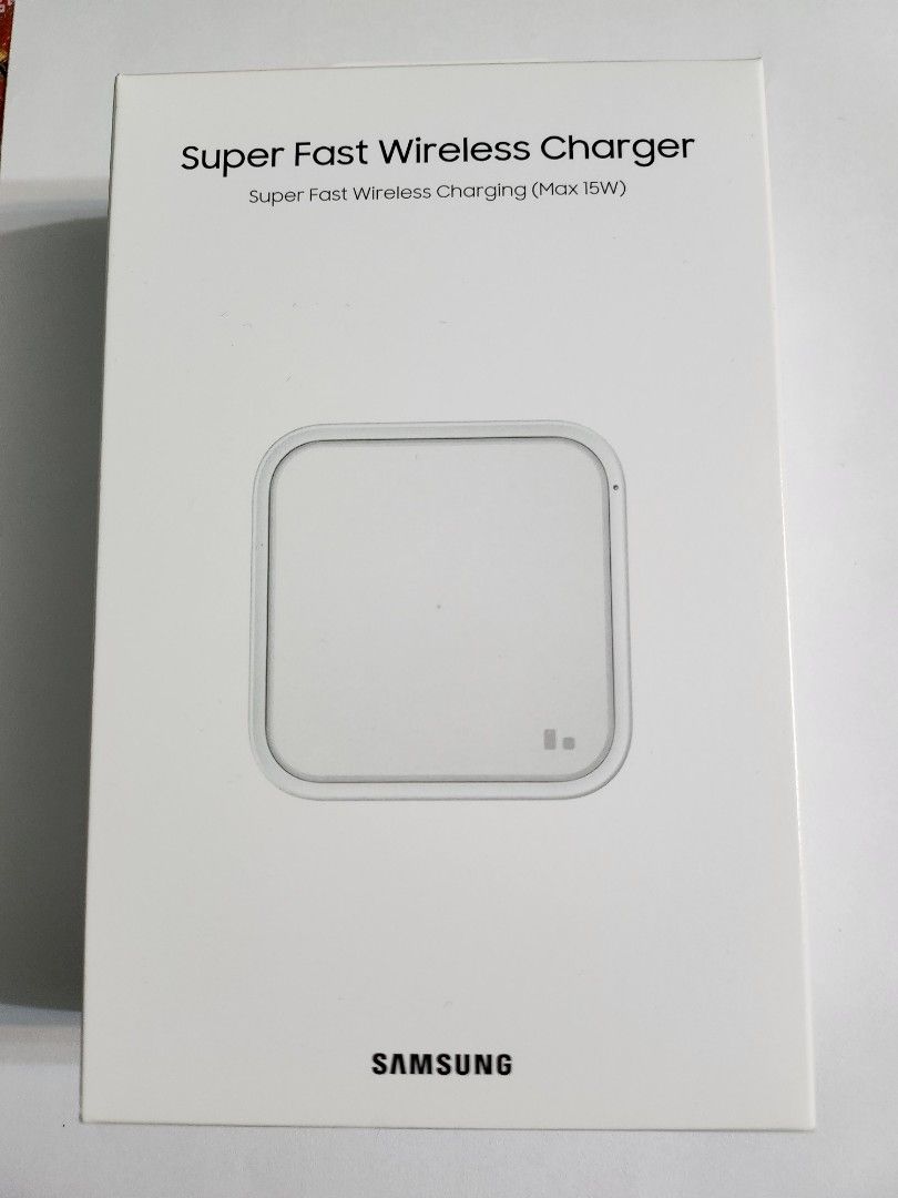SAMSUNG Super Fast Wireless Charger (Max 15W), 手提電話, 電話＆平板電腦配件, 電池及充電器 - Carousell