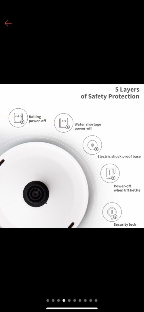 Simplus Electric Kettle 1.8 litre 304 stainless steel 1500w automatic ...