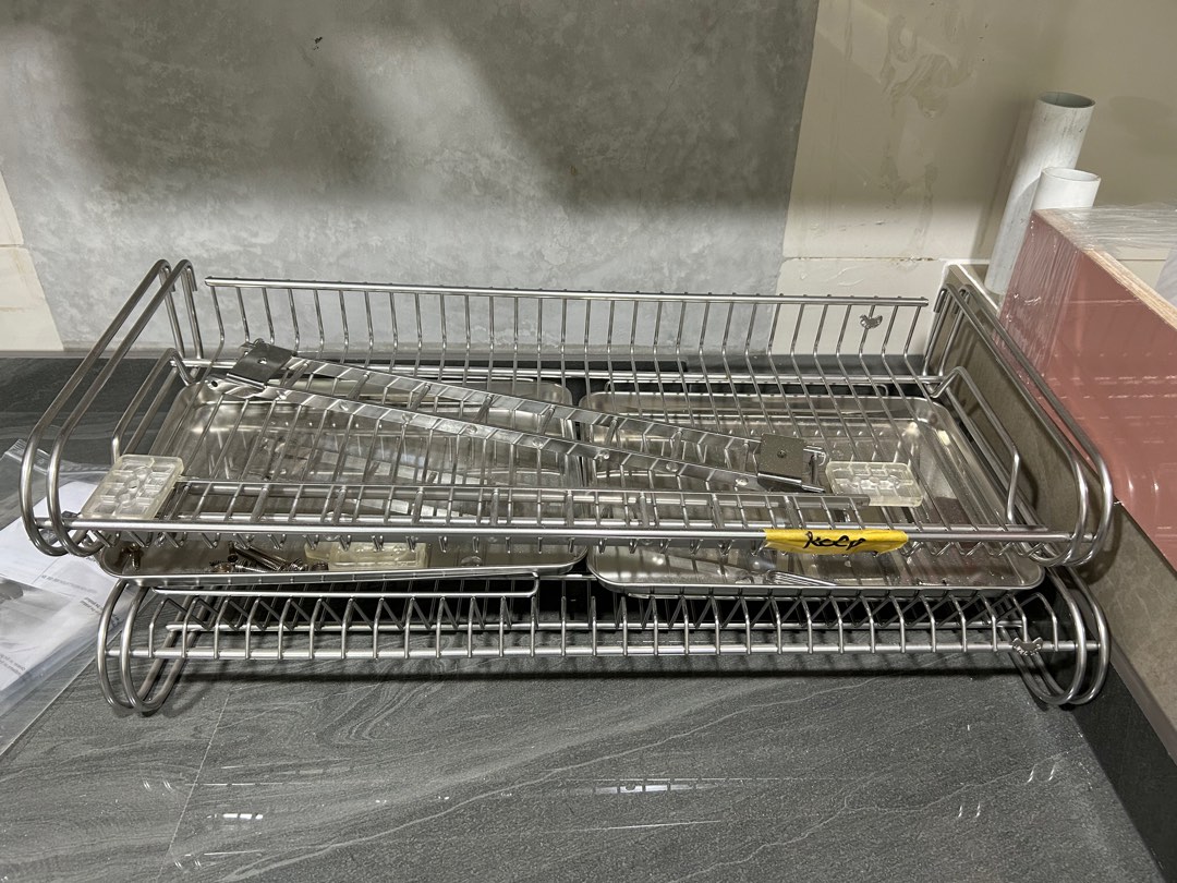 Song Cho Double Dish Rack, Furniture & Home Living, Kitchenware ...