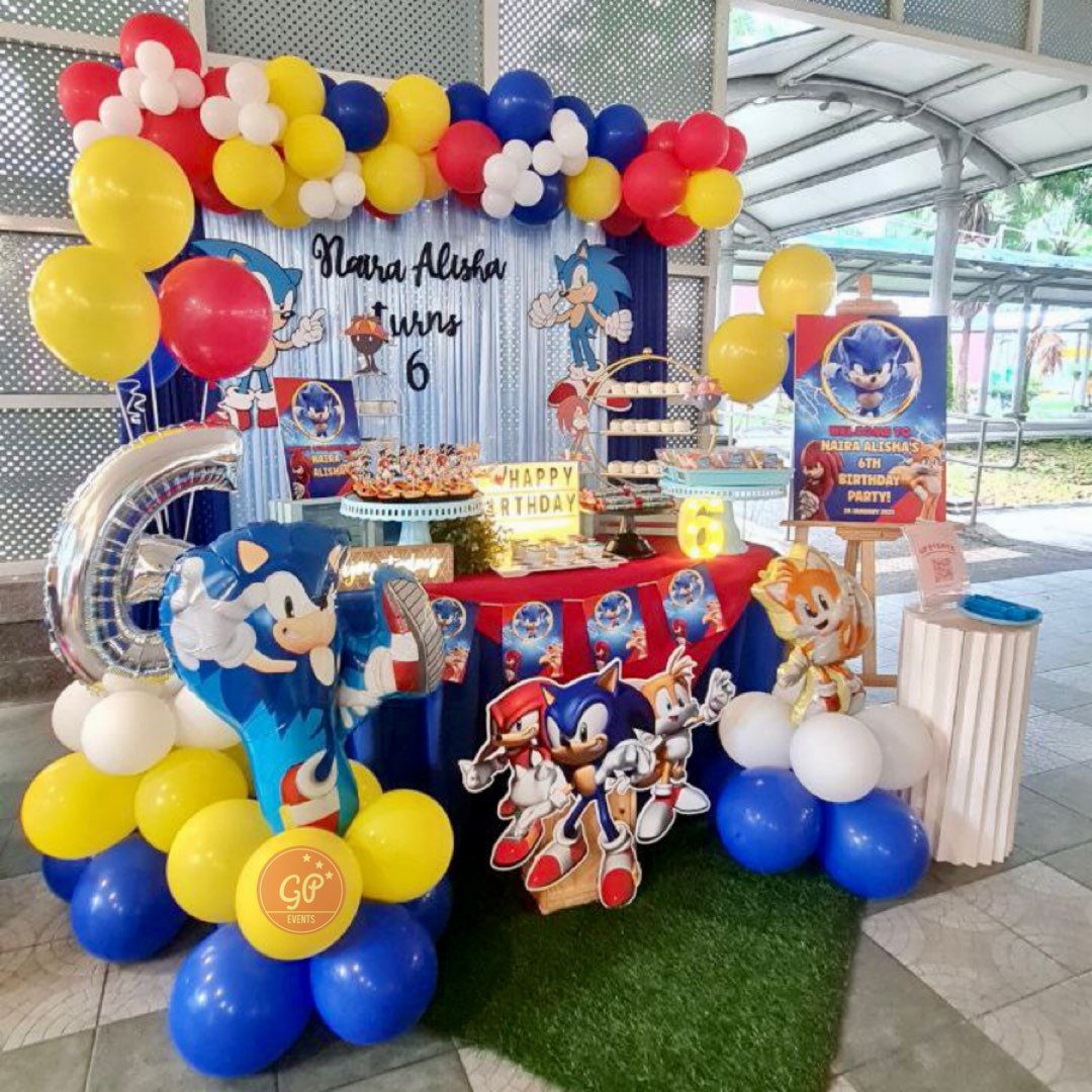 Sonic Theme Dessert Table Decor Set Up, Lifestyle Services, Event ...