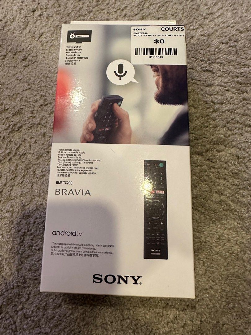 Sony tv remote control RMF-TX200, TV & Home Appliances, TV ...