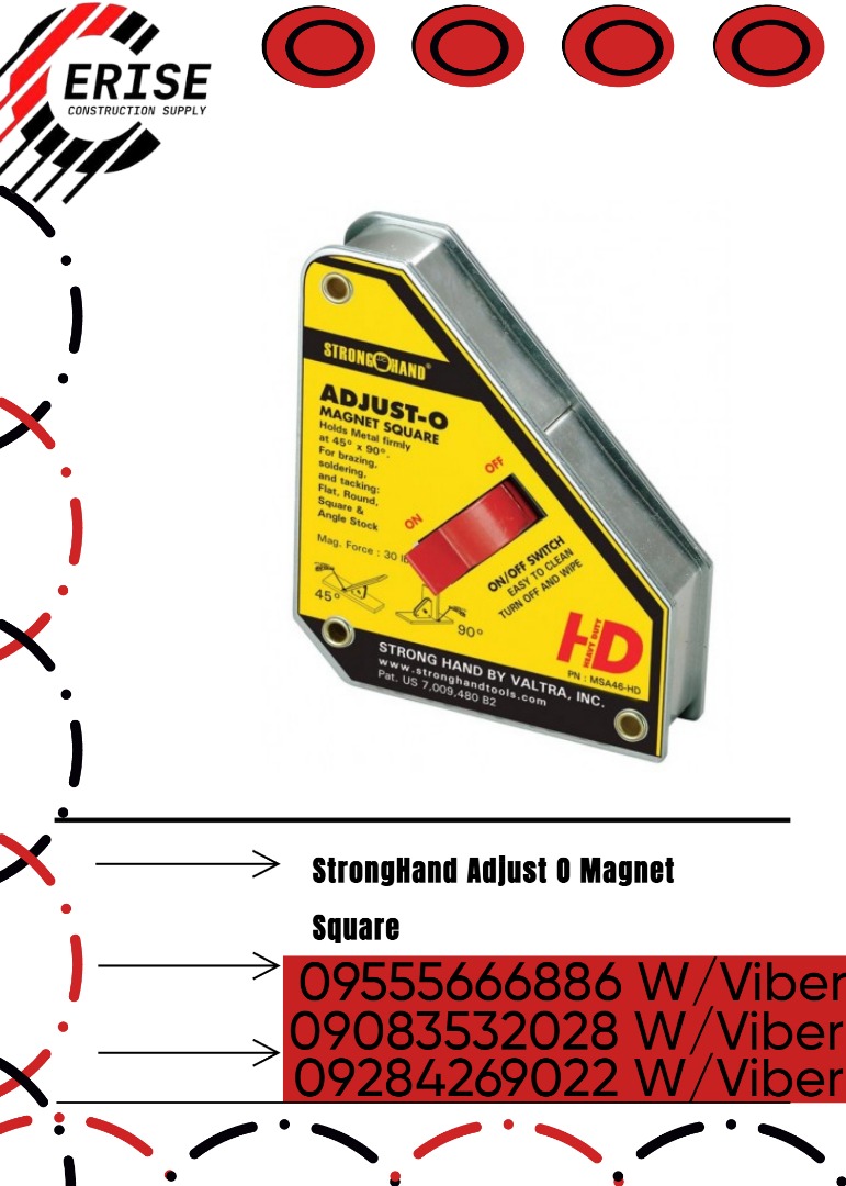 StrongHand Adjust O Magnet Square, Commercial & Industrial ...