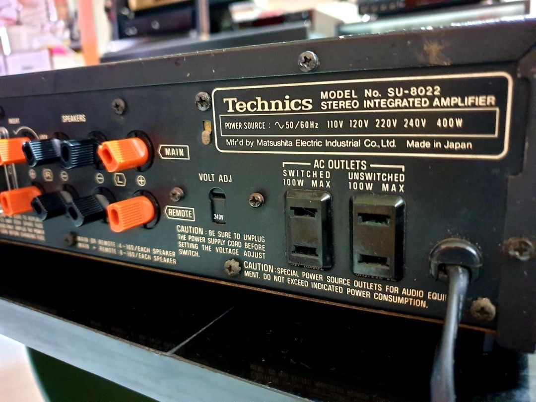 TECHNICS SU-8022 Stereo Integrated Amplifier, Audio, Soundbars ...