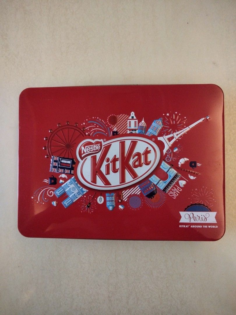 tin kit kat ( nestle ) paris, Community on Carousell