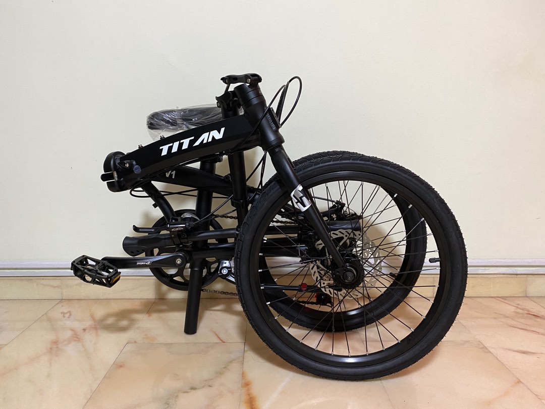 Titan V1 Foldable Bicycle, Sports Equipment, Bicycles & Parts, Bicycles on Carousell