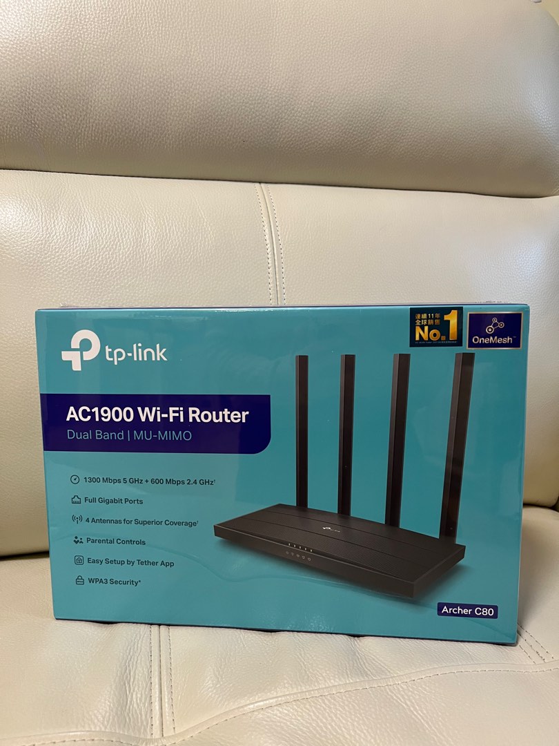 tp-link AC1900 Wi-Fi Router, 電腦＆科技, 電腦周邊及配件, Wifi及上網相關產品 - Carousell