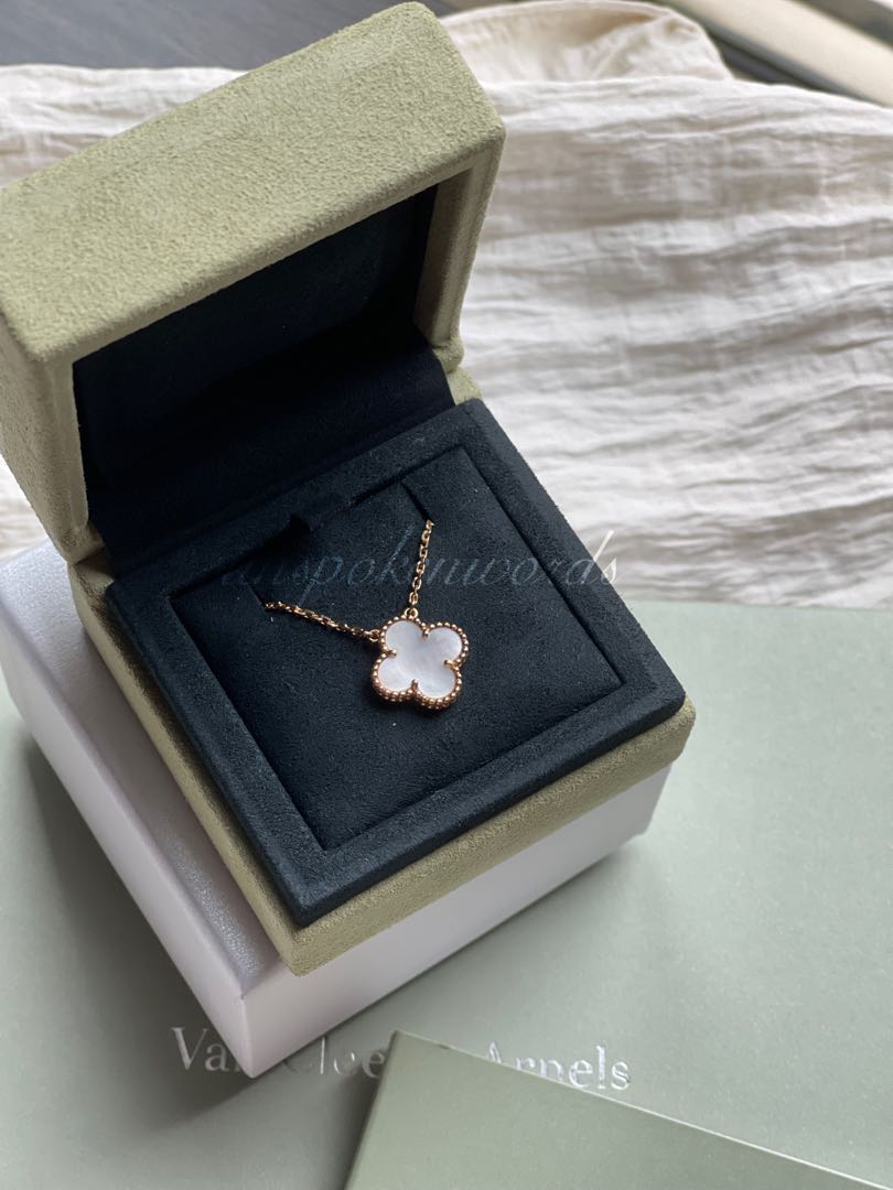 Van Cleef & Arpels VCA Vintage Alhambra White Mother of Pearl MOP ...