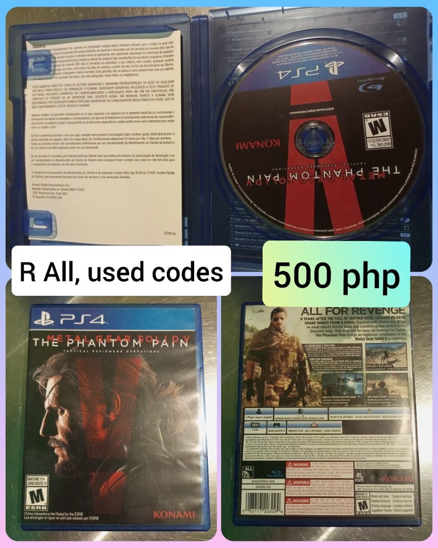 VARIOUS Used PS4 games sold per piece pt2, Video Gaming, Video Games ...