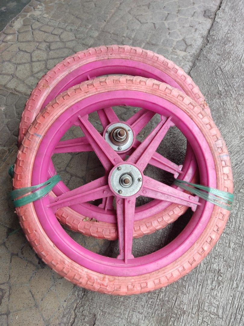 Velg bintang pink untuk ukuran sepeda 16 sepeda anak anak, Olah Raga ...