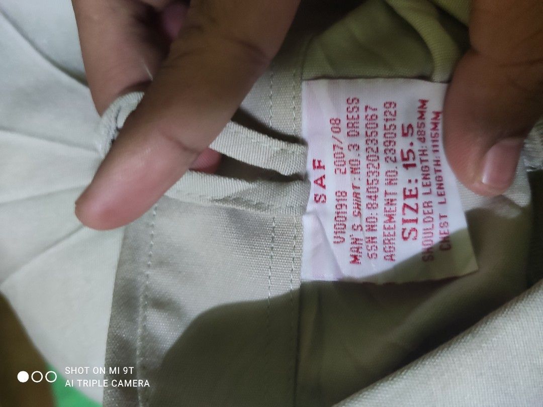 Vintage saf army, Men's Fashion, Tops & Sets, Formal Shirts on Carousell