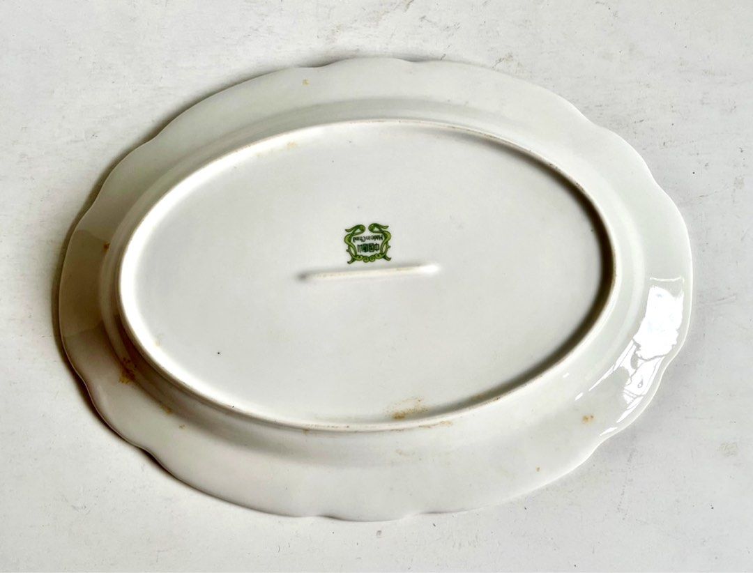 Vintage Traditional Chinese Porcelain Bunga Kangkung Kangkong Plate ...