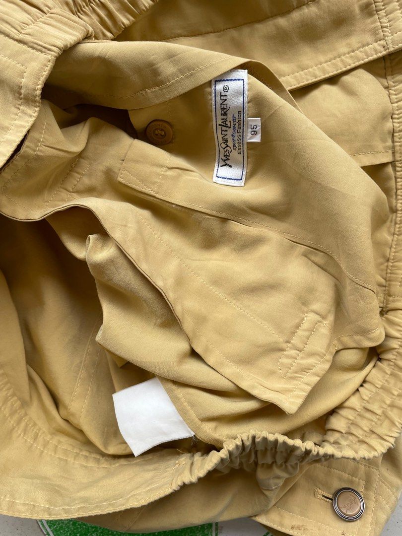 Vintage YSL Mustard Harrington Jacket, Men's Fashion, Coats, Jackets ...