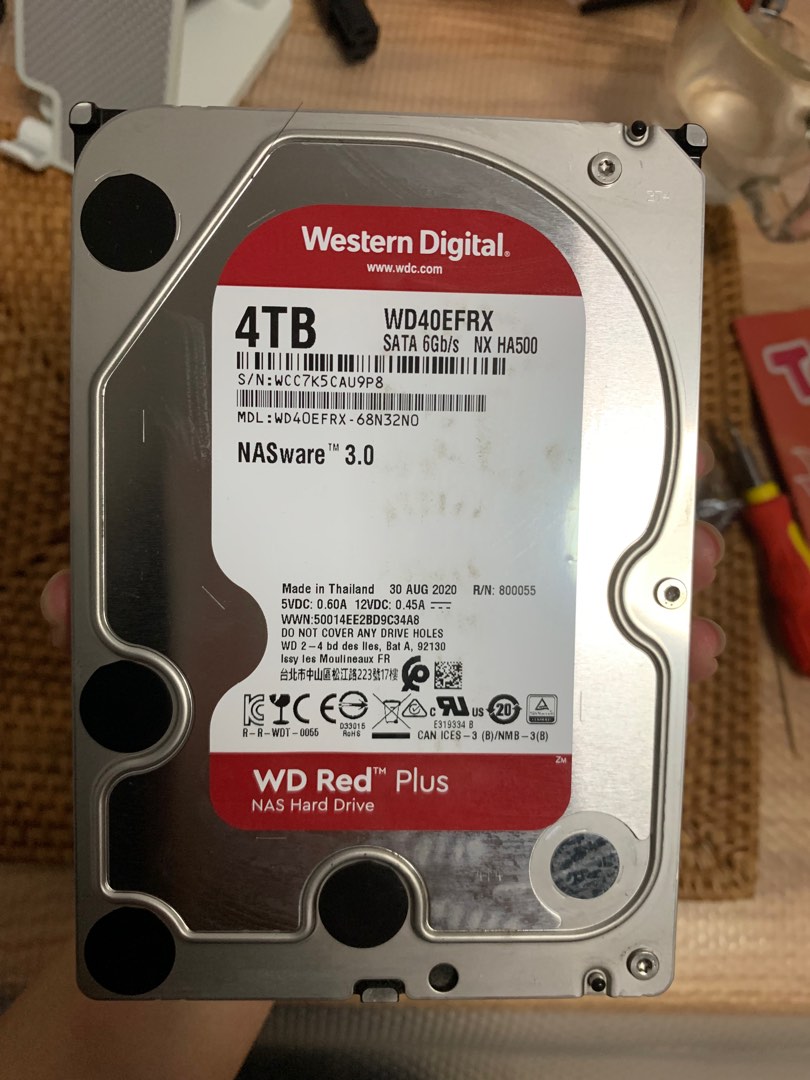 WD NAS Red 4TB HDD, Computers & Tech, Parts & Accessories, Hard Disks ...