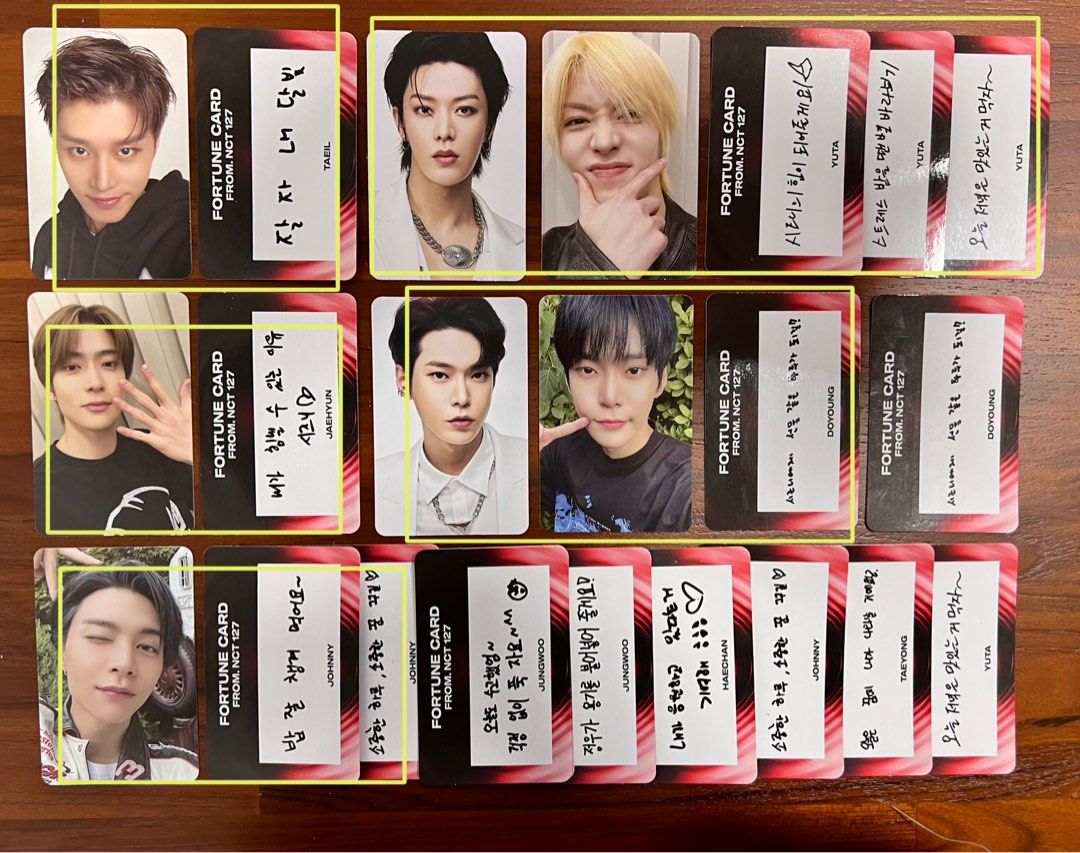 WTS nct 127 neo city link+ random fortune card pack | taeil johnny ...