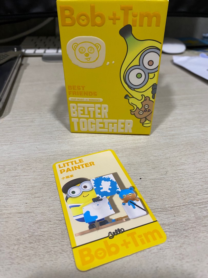 WTS/WTT popmart bob+tim little painter, Hobbies & Toys, Toys & Games on ...