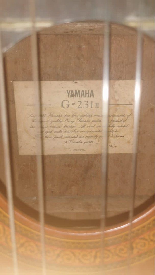 Yamaha Classical Guitar G 231 II, Hobbies & Toys, Music & Media, Musical Instruments on Carousell